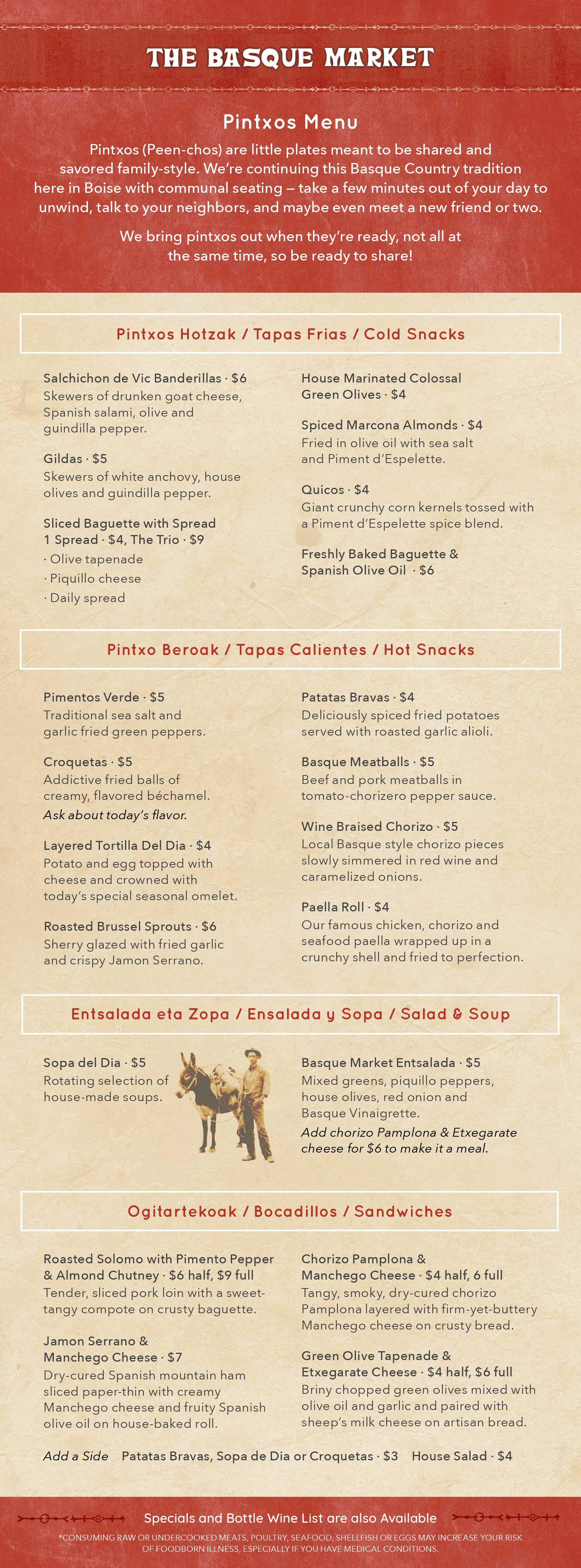 Dine-In | The Basque Market